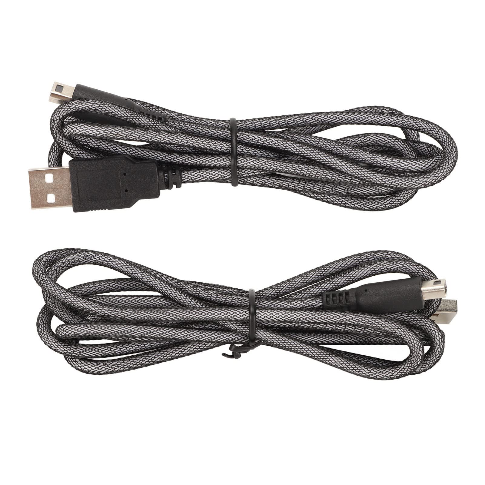 PUSOKEI 2Pcs 3DS 2DS USB Charger Cable, Power Charging Cord Compatible with 2DS 3DS 3DS XL New 3DS New 3DS XL New 2DS XL NDSI NDSI LL