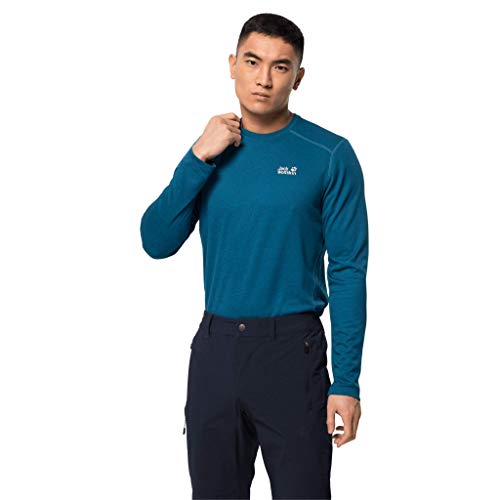Jack Wolfskin Mens Sky Range Longsleeve M, Dark Cobalt, L
