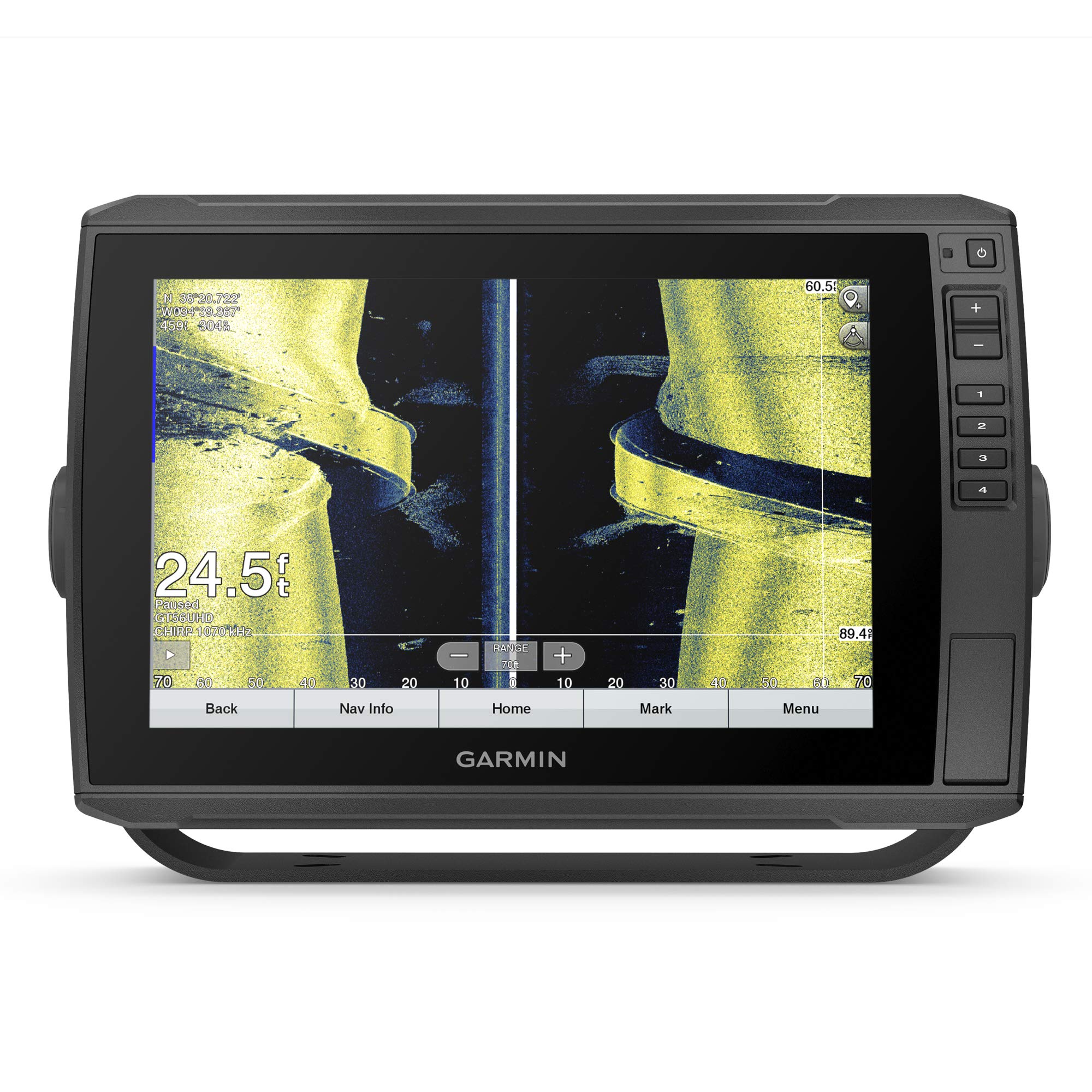 LiveScope™ Plus System with GLS 10™ and LVS34 Transducer, Target Separation, Sharp Sonar Images, Vivid Color, Clear Vision & ECHOMAP Ultra 106sv with GT56UHD-TM Transducer, 10"" Touchscreen Combo