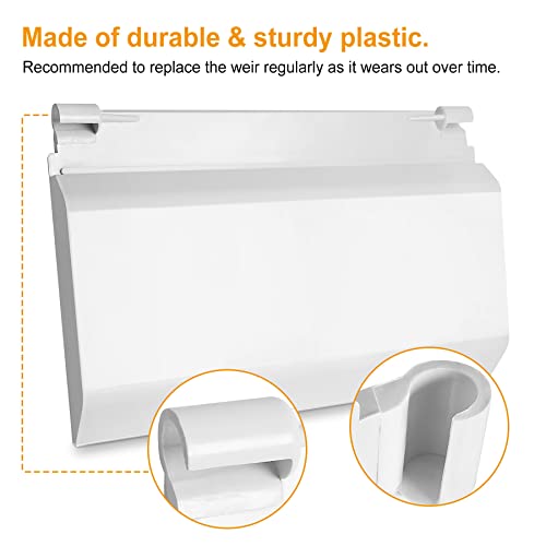 Porscan 85001500 Skimmer Door Weir Flap Compatible with Pentair Pool Skimmer - Skimmer Door Flap Assembly Compatible with Pentair Admiral S-20 S15 Automatic Skimmers, Replace 25251-000-500
