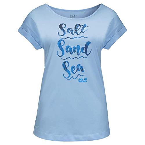 Jack Wolfskin Womens Salt Sand Sea T W, Ice Blue, M