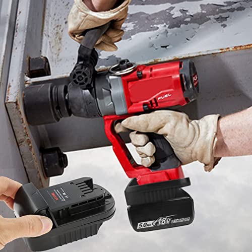 Lilocaja MT20ML Battery Adapter for Milwaukee M18 18V Tools, Makita to Milwaukee Battery Adapter Compatible with Makita 18V Max Li-ion Battery
