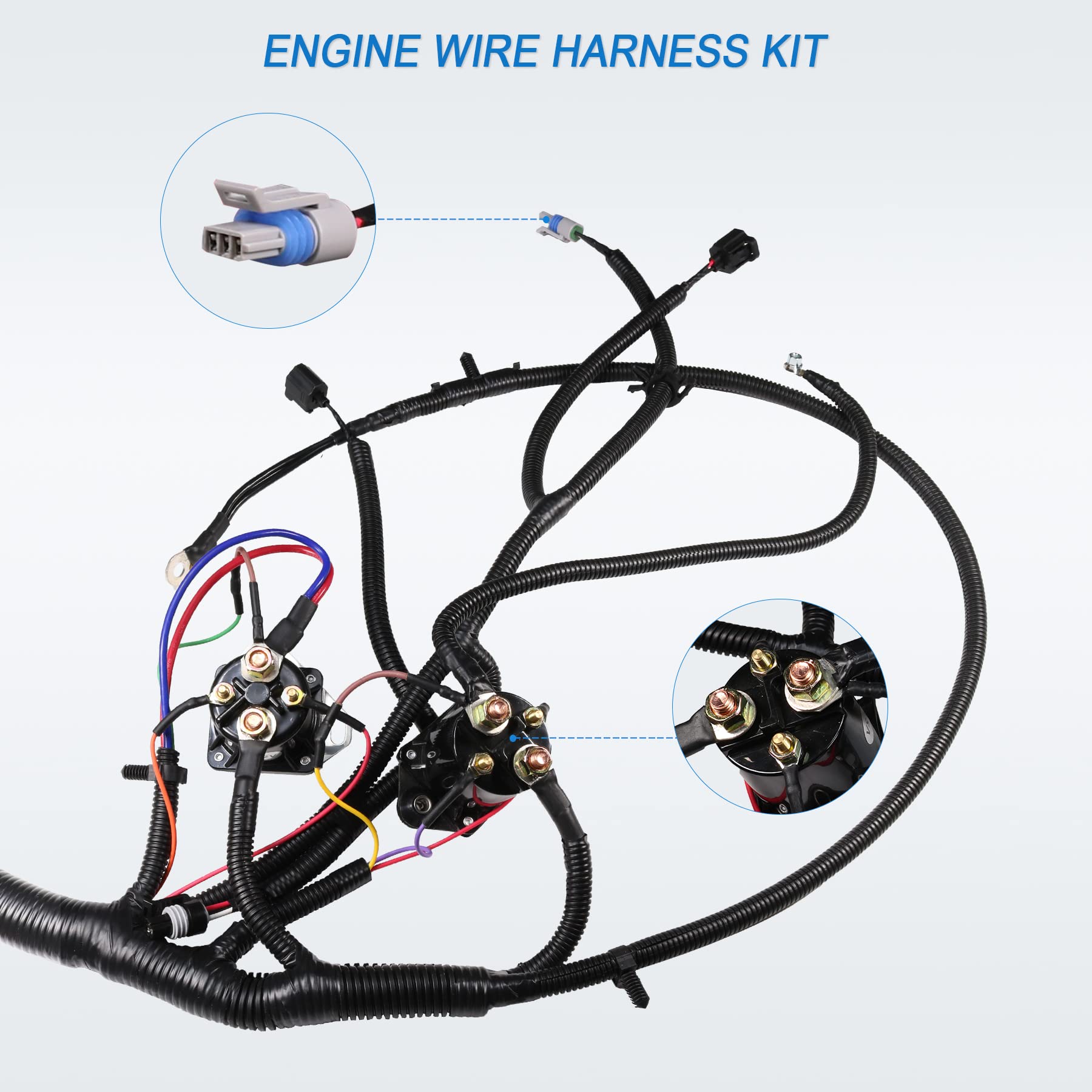 JDMSPEED New Engine Wiring Harness W/O Cali Replacement for Ford Super Duty F250 F350 1999 2000 2001 7.3L Diesel Replace F81Z12B637EA F81Z-12B637-EA