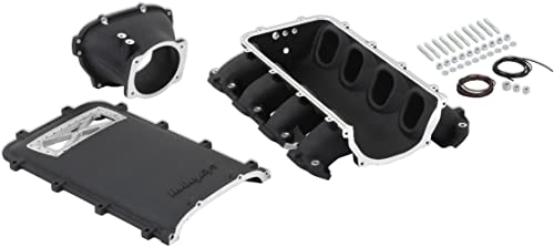 NEW HOLLEY ULTRA LO-RAM MANIFOLD KIT,FRONT FEED MOUNT, BURST PANEL FLANGE,BLACK SATIN FINISH,OE DIRECT INJECTION ONLY,EFI FLANGE,COMPATIBLE WITH GМ GEN V LT1