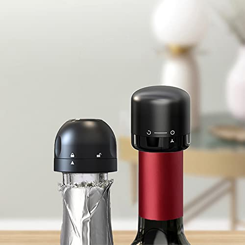 Limx Oasis 2-in-1 Bottle Stoppers Set, Contains Champagne Stopper and Wine Bottle Closure,Food Grade Silicone Caps for Champagne Cava Prosecco and Sparkling, Resuable Sealer Keeps Native Flavor,B01