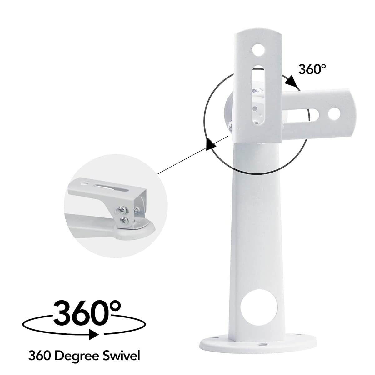 PUYREEINN Universal CCTV Security Camera Mounting, IP Camera Bracket, Aluminum Alloy Indoor Outdoor Wall Ceiling Mount for CCTV Security Cameras/IP Cameras/Dome Camera(1 Pack)