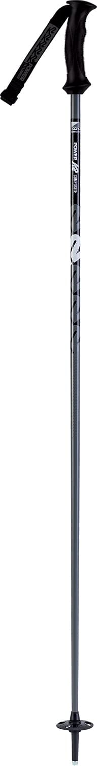 K2 Skis Power Composite Gunmetal-10D3002.1.2.110 Men's Ski Poles 110 cm Gunmetal