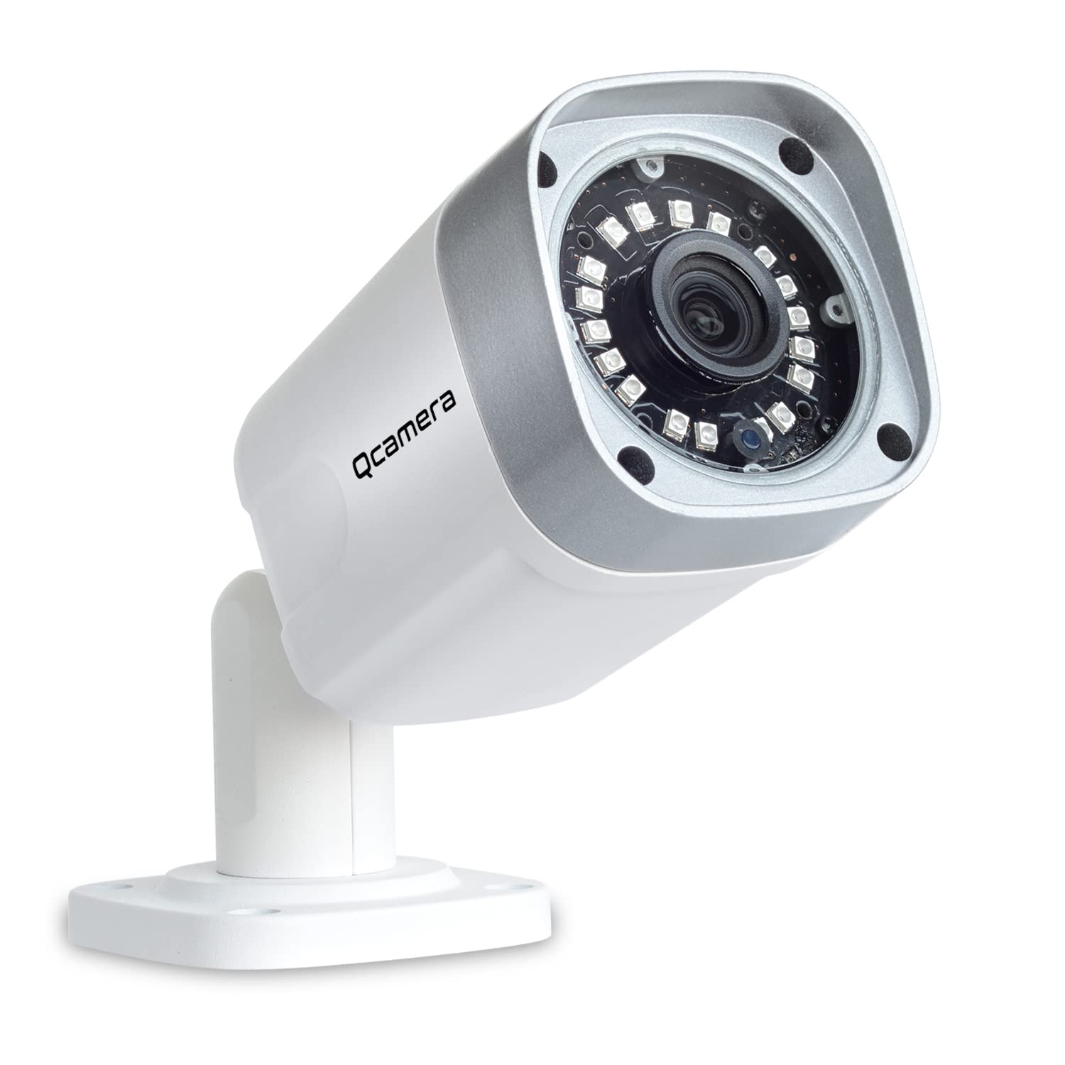 Q-camera 5MP Bullet 4-in-1 TVI/CVI/AHD/CVBS Analog Security Camera 1/2.5" Sensor 3.6mm Lens IR Cut 60ft 18Leds IR Night Vision Outdoor Indoor CCTV Surveillance Waterproof Camera