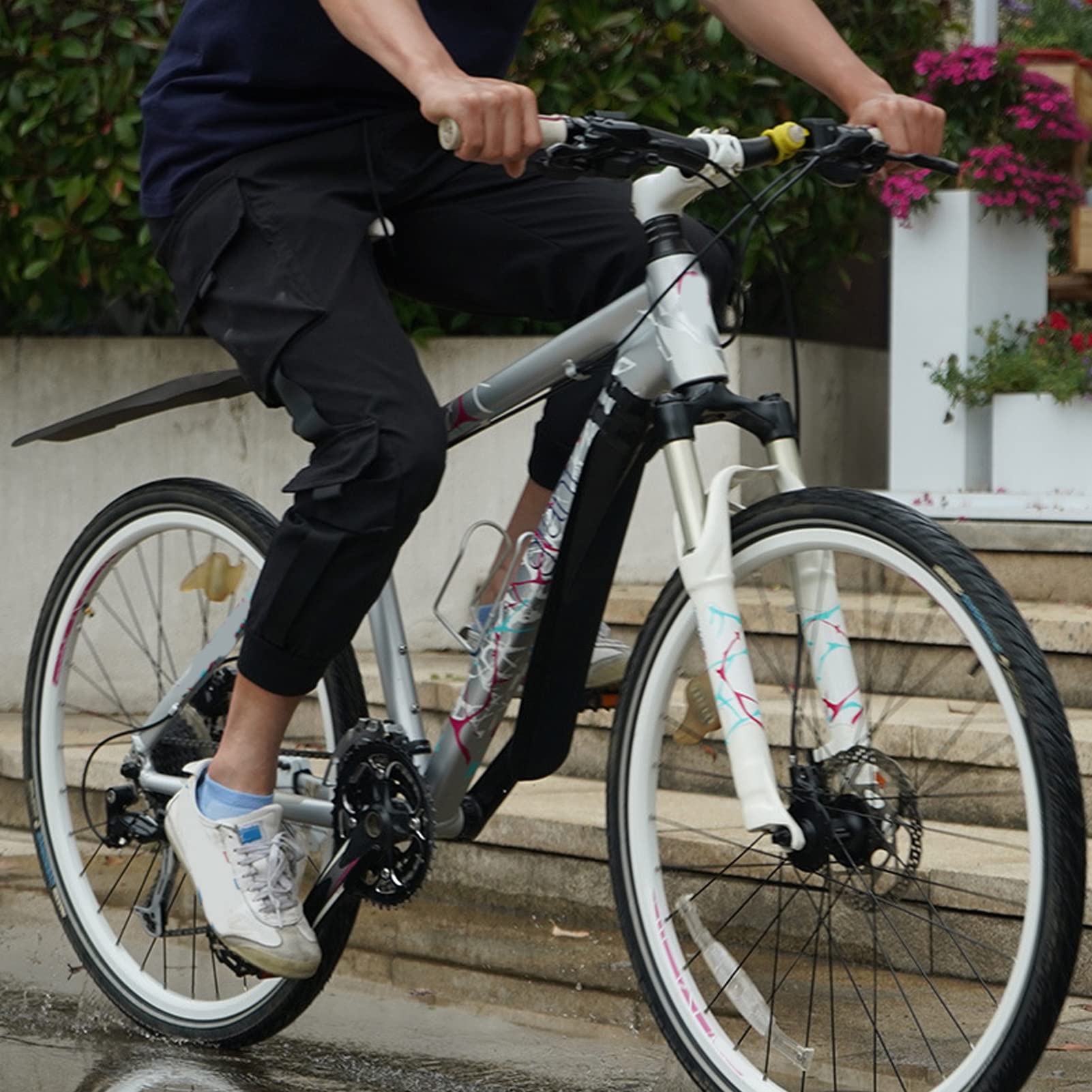Mountain Bike Bike Fender, Soft Waterproof PP Bicycle Fender Rollable Good Flexibility for Riding