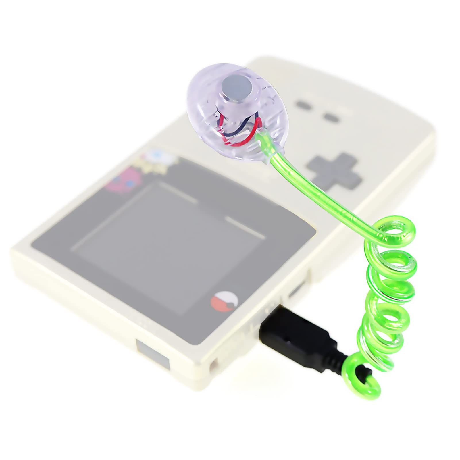 New for GBP Worm Light Attachment, Compatible with for Nintendo Gameboy Pocket Handheld Game Consoles, External Brightening White-Light Night LED Lamp Plug and Play Accessories