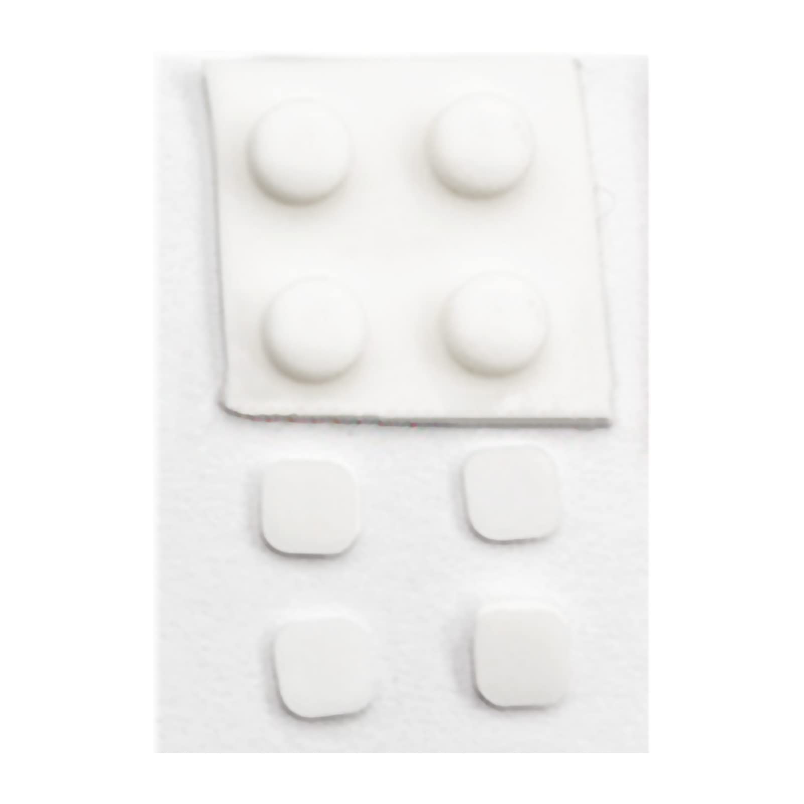 New Screw Hole Rubber Plug White 8 PCS Full Set Replacement, for Nintendo New 3DS New3DS XL/LL 3DSXL 3DSLL Handheld Game Console, Convex Screws Holes Plugs + Flat Screen Pads Accessories