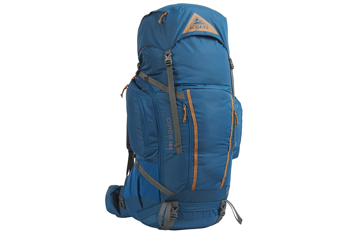 Kelty Coyote 60-105 Liter Internal Frame Backpack - Hiking, Backpacking, Travel, Hydration Compatible, Fully Adjustable (65L / Lyons Blue)