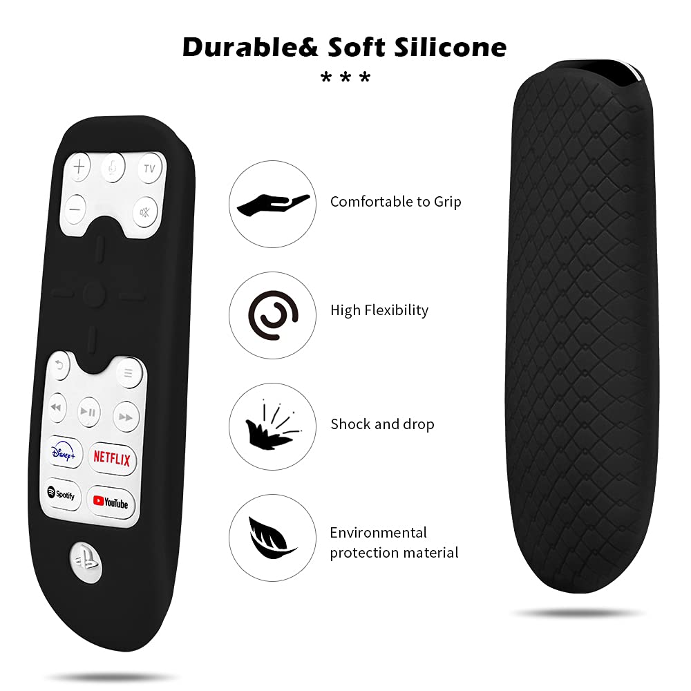 Liphontcta Silicone Protective Case Compatible for Sony ps5 Remote Skin case, Silicone Sleeve for Sony PS5 Remote Control, Shock Absorption Washable, Glow in The Dark for ps5 Remote Cover (Glowing Blue)