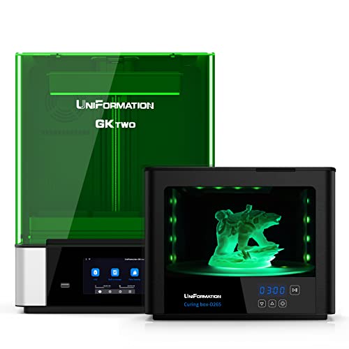 UniFormation GKtwo 8K Resin 3D Printer 10.3'' + UV Curing Machine 10.2â