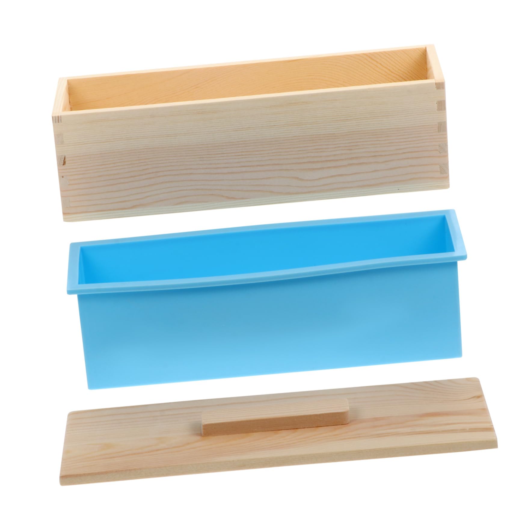 HEALEEP Box soap mold soap mould wooden soap making supplies ice cube tray rectangular loaf DIY dessert moulds cupcake pastry cake soap DIY soap making kit making soap chocolate toast