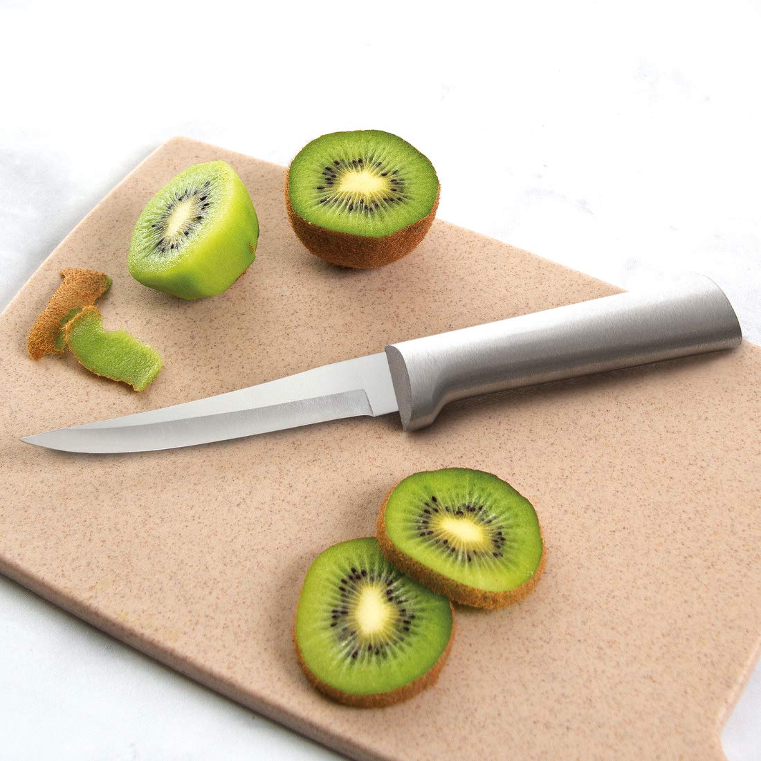 RADA Cutlery Super Parer Paring Knife – Stainless Steel Blade With Silver Aluminum Handle, 8-3/8 Inches, 6 Pack