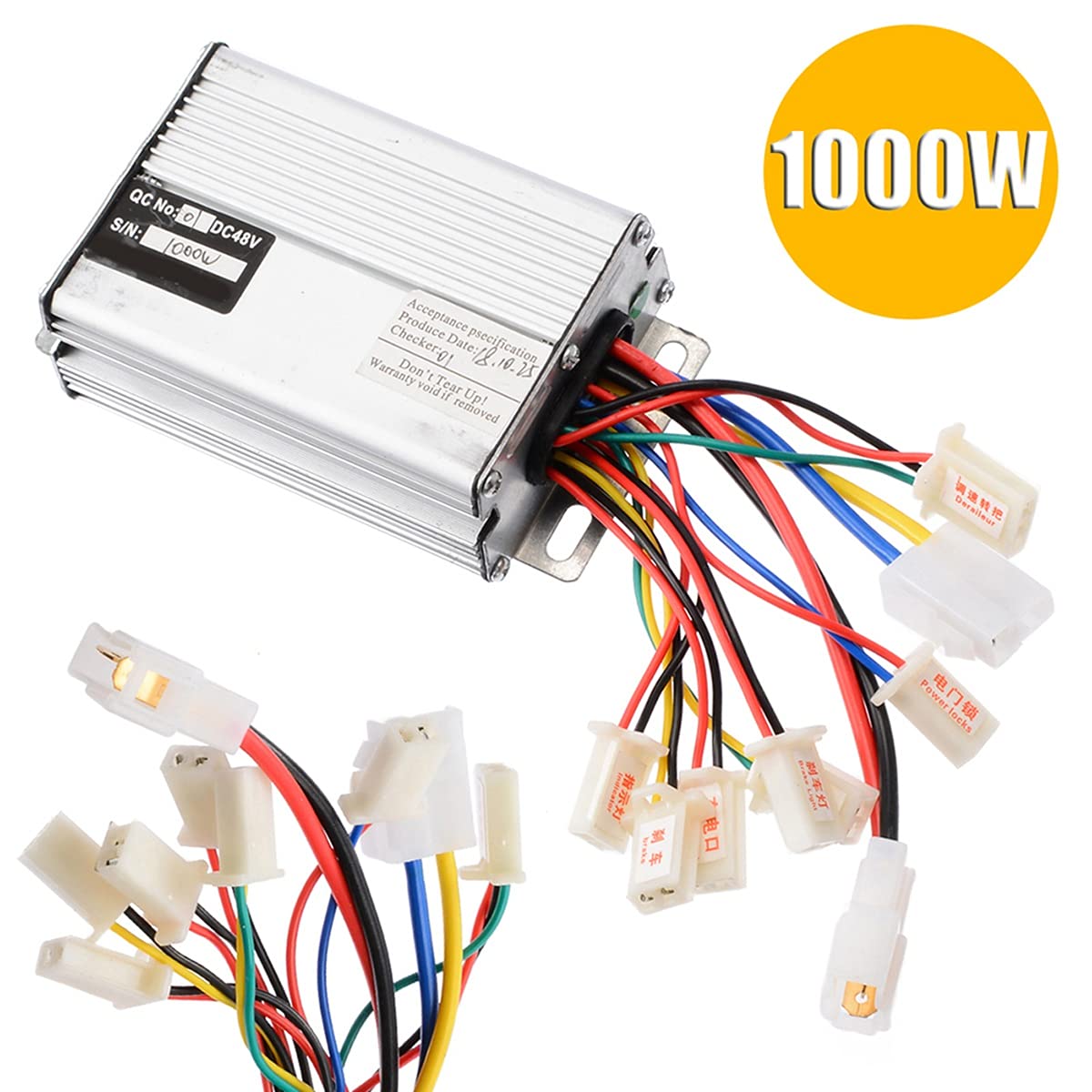 LIZZOT 48V 1000W Brushed Controller Electric Bicycle E-Bike Scooter Motor Brush Speed Controller for Bicycle E-Bike Accessories