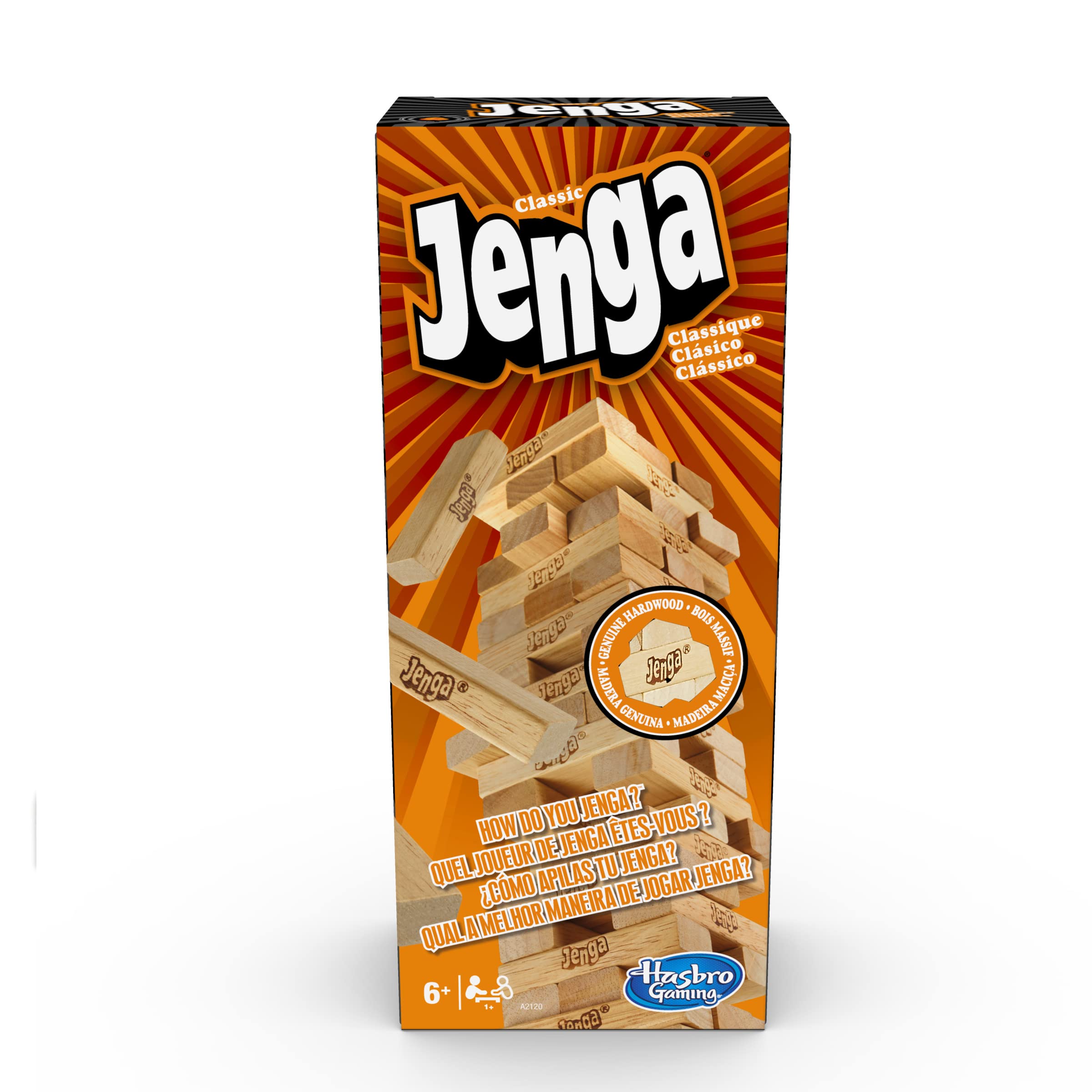 Hasbro Gaming Jenga Classic and Connect 4 Game Bundle
