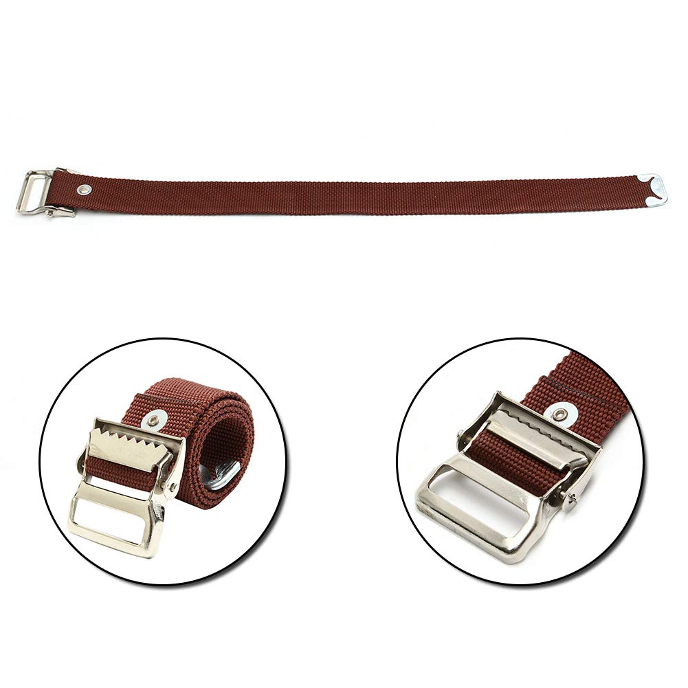 Leg Band Strap, Adjustable Comfort Drywall Home Improvement Stilts Firm Leg Band Straps Loop for Men and Women, Replacement Part for Stilts, Brown