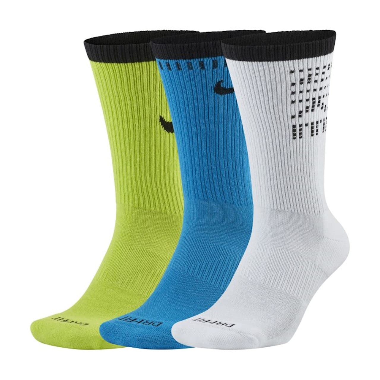 Nike Men's Everyday Plus 3-pack Dri-FIT Cushioned Training Crew Socks