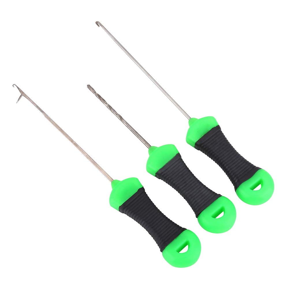 Meiyya Carp Rig Tools, Convenient to Use Eco‑Friendly 3Pcs Fishing Bait Needle, Fishing Accessory for Fisherman