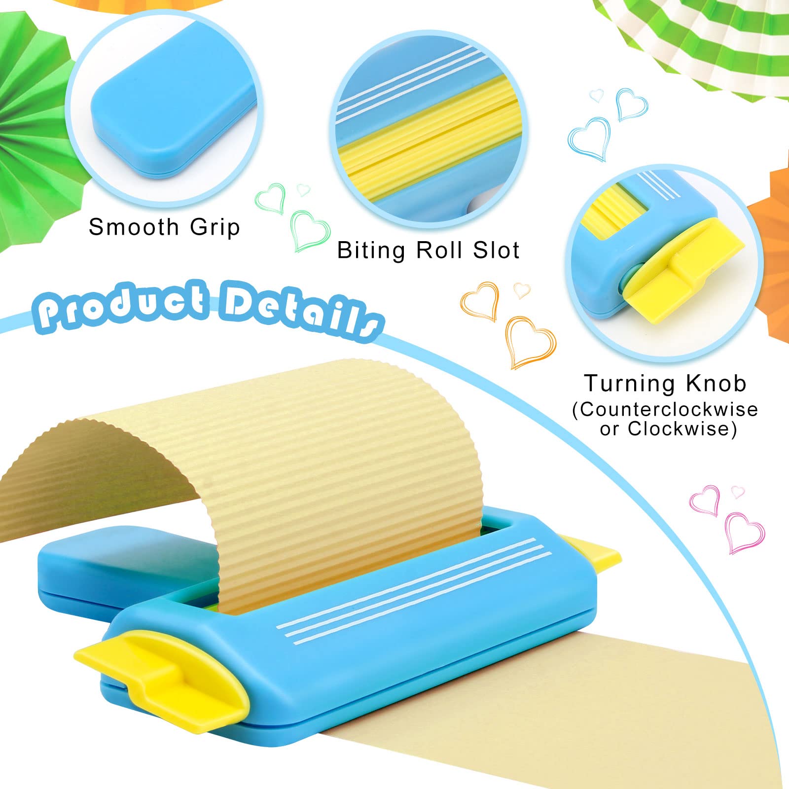 Paper Crimper for Crafts, AngleKai Paper Crimper Tool Craft Paper Crimper Tool for Making Wave Shaper Paper Crimper for DIY Arts Crafts