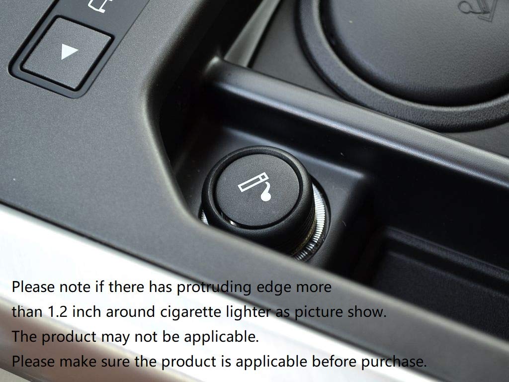LIHAN 3 Socket Cigarette Lighter Adapter, Car Charger Plug Splitter with Dual USB Ports, 12V/24V Meter Monitor, Compatible with iPhone, LG, HTC, Samsung etc
