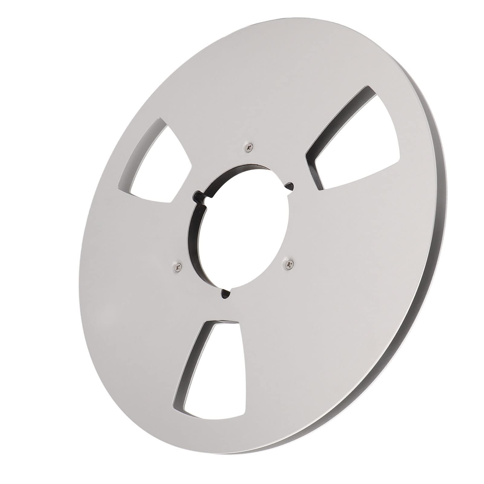 Recording Tape Reel, 10inch 14 Empty Tape Reel Universal Durable Aluminum Alloy for Reel Tape Recorder Accessory (Silver)