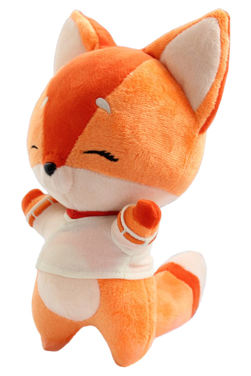 Pacreck Fox Plush Doll Animal Fox Ears Plush Pillow Plushies Stuffed Toy Birthday Xmas Gifts (10in)