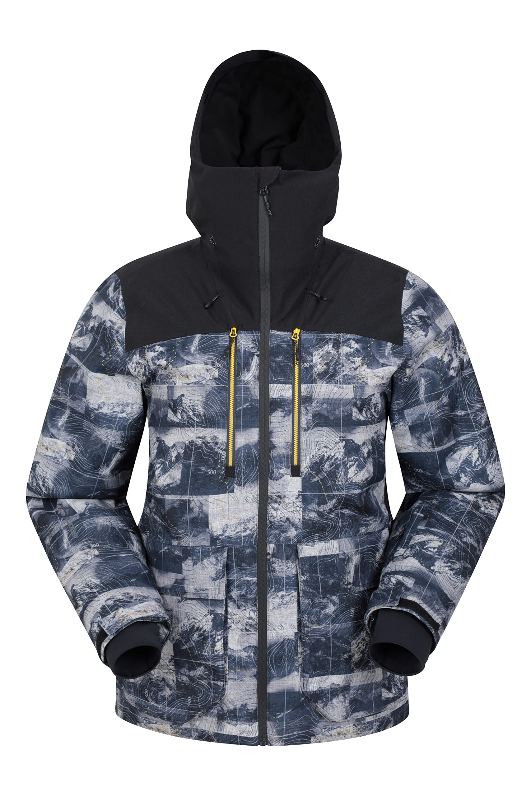 Mountain Warehouse Drayton Mens Waterproof Padded Ski Jacket - Breathable, Taped Seams, Warm & Cosy Navy 4X-Large