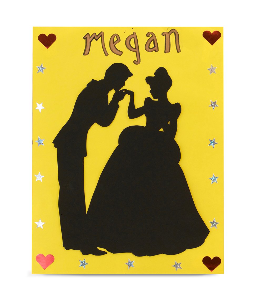 Hygloss Products Black Silhouette Paper β Tracing Portrait Drawing Crafts Paper - 8-1/2 x 11 Inch, 25 Sheets