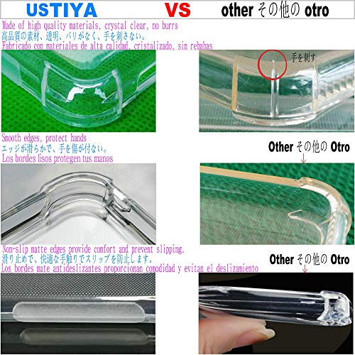 USTIYA Case for Oppo A72 Case/Oppo A92 Clear Crystal TPU Four Corners Protect Camera Protective Cover Transparent Soft Phone Case