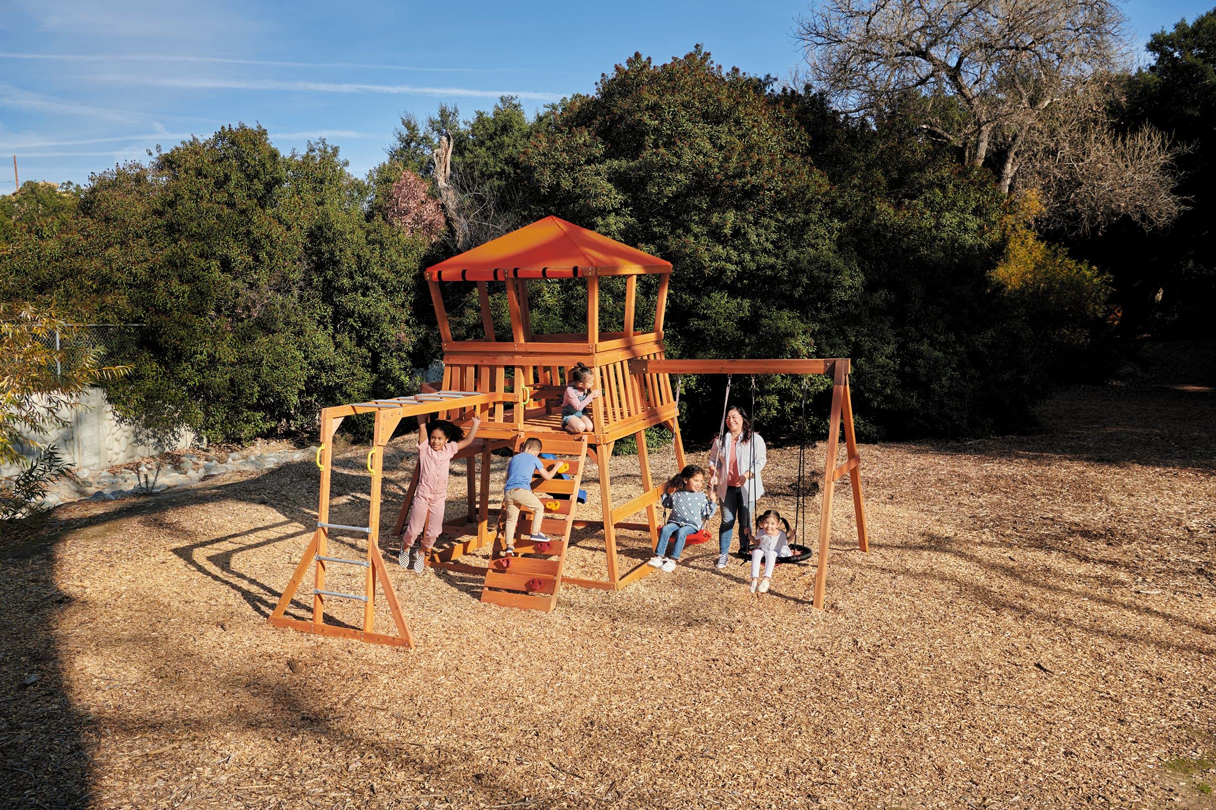 Little Tikes Real Wood Adventures Wolf Mountain Outdoor Playset
