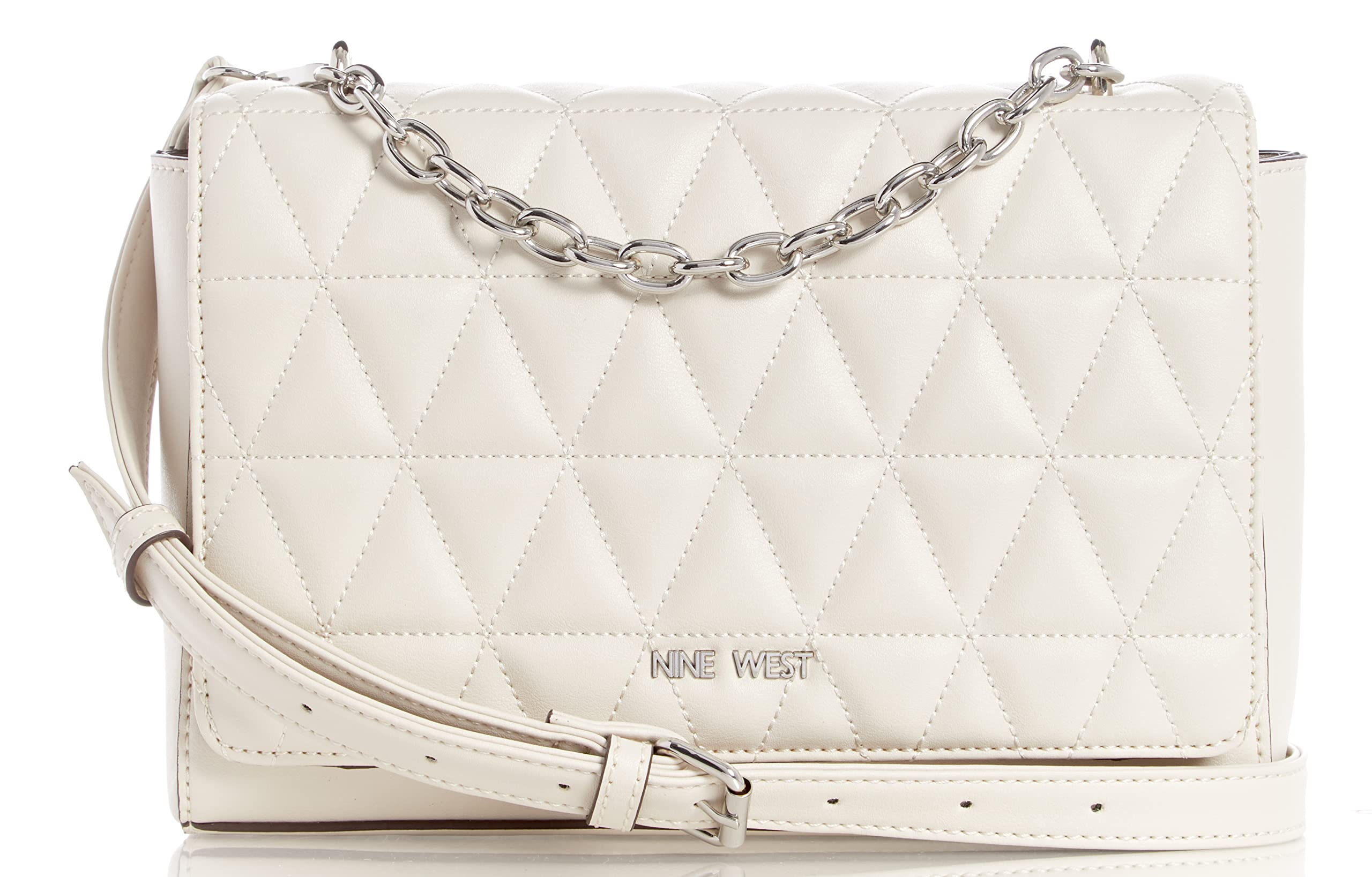 NINE WEST Judilee Mini Flap Crossbody Milk One Size