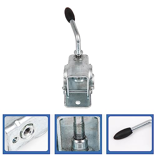 Qsvbeeqj Clamp Split Fixing Bracket Practical High Strength Wheel Prop Stand for Trailer 48mm/1.89inch Clamp Trailer Wheel Bracket