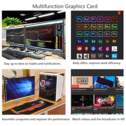 QTHREE AMD Radeon R5 230 Graphics Card,2GB,64 Bits,GDDR3,VGA,DVI,HDMI,625MHz Core Frequency Video Card for PC,Computer GPU,PCI-Express X16,DirectX 11,Low Profile