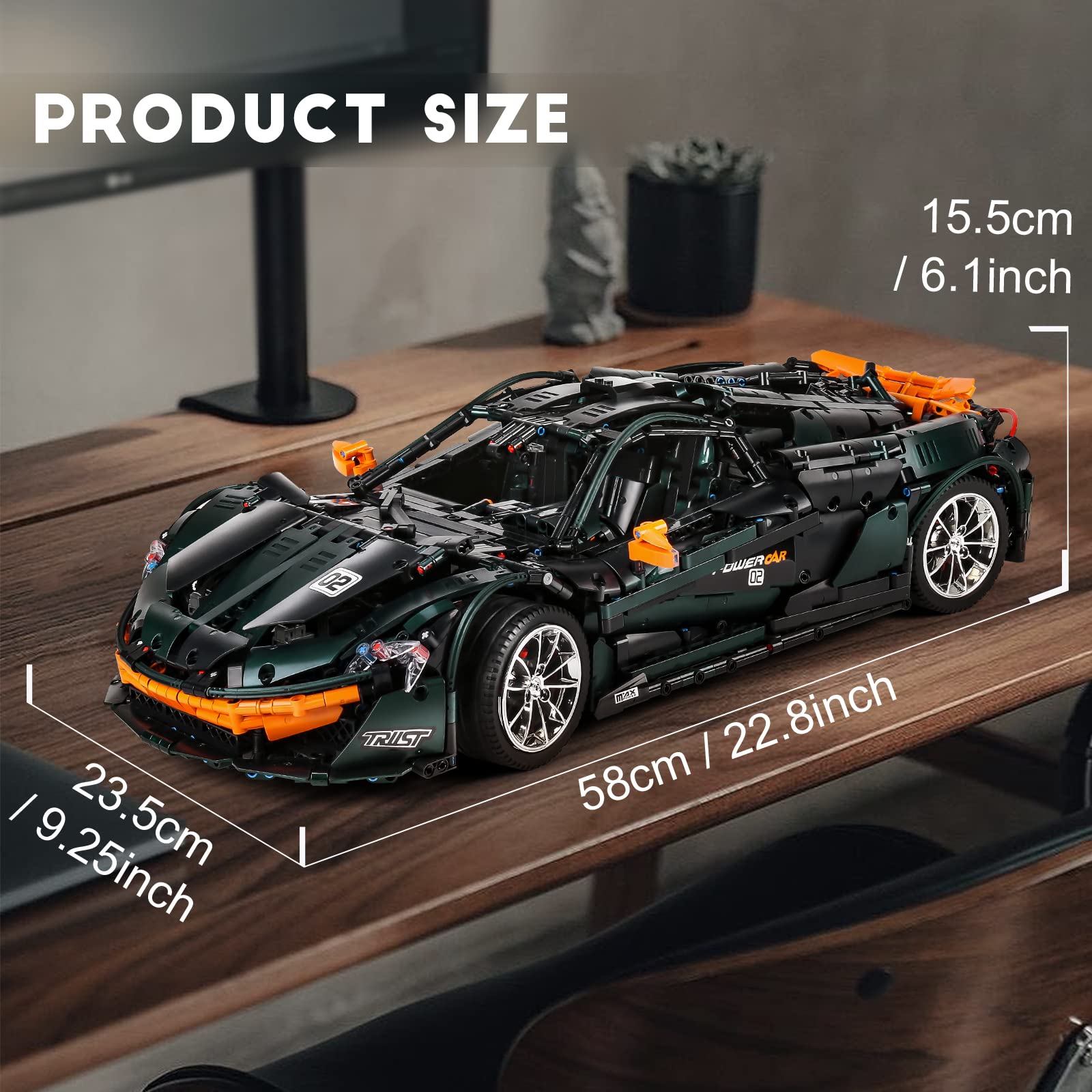 Mould King 13091 Technology Racing Car Building Kits,Sports Car Building Blocks,MOC Vehicle Construction Set Gift for Assembly Toy,2299 Pieces
