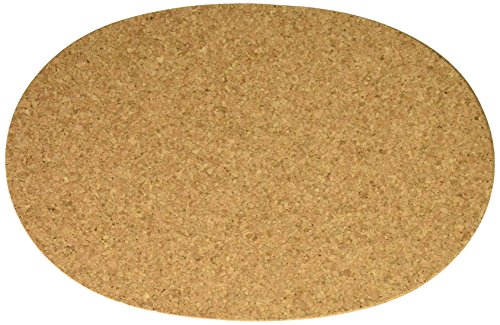 Linden Sweden Jonas Round Cork Trivet - Water Absorbent - Perfect for Plants, Hot Pots, Pans, Mugs, and Glasses (13" x 8 1/2" (1pack))