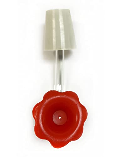 National Artcraft® RED Floral-Style Hummingbird Feeder Tubes - Make Your Own Hummingbird Feeder (Pkg/3)