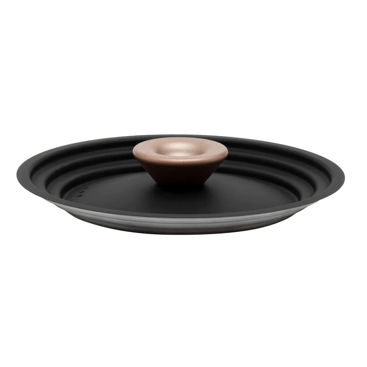 Meyer Accent Series Stainless Steel Universal Pots and Pan/Cookware Lid, Small, Matte Black