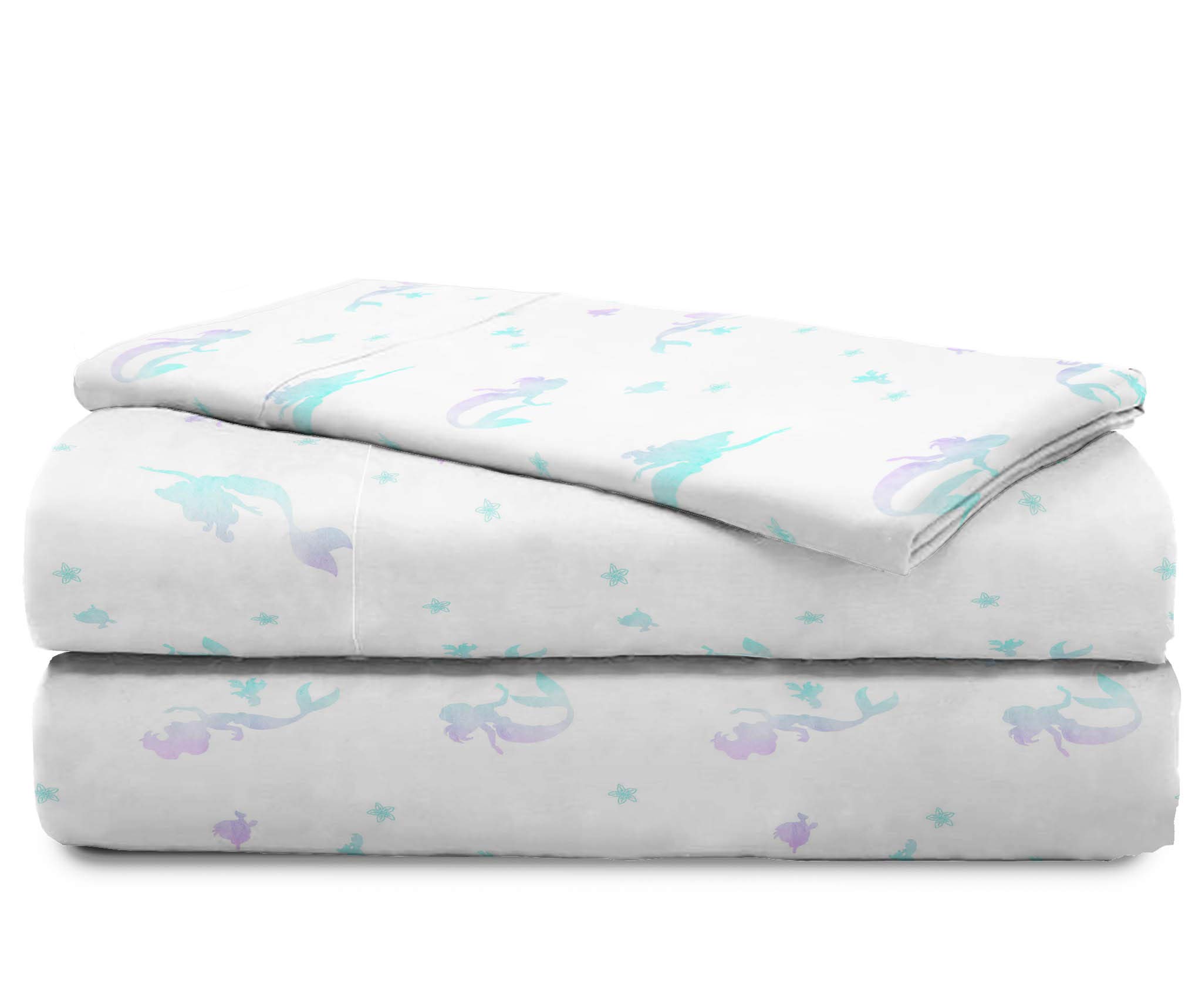 Jay Franco Disney Little Mermaid 5 Piece Twin Bed Set - Teal Color, Includes Comforter & Sheet - Bedding Features Ariel, Super Soft Fade Resistant Microfiber