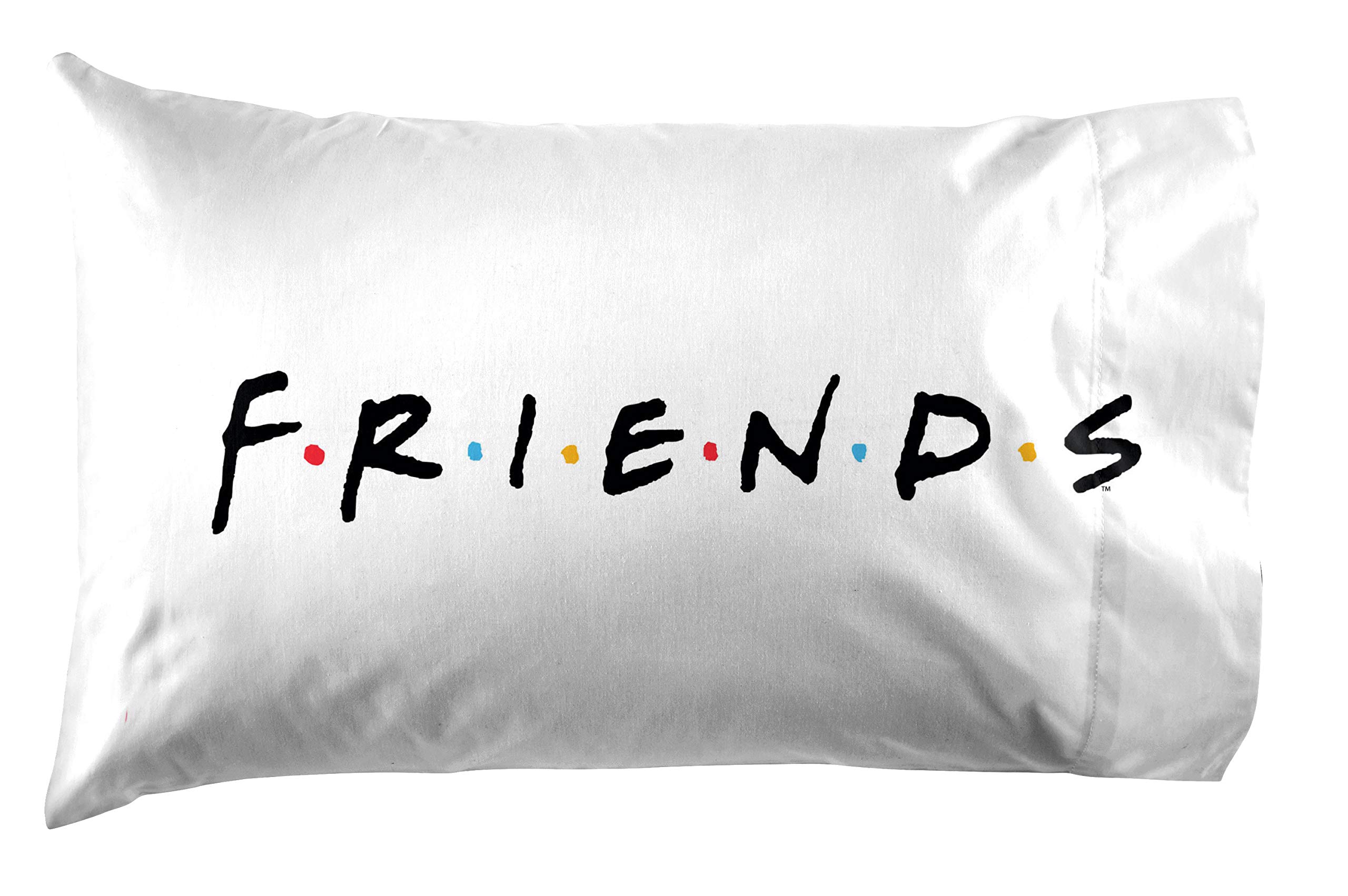 Jay Franco Friends Classic Logo 2 Pack Reversible Pillowcase - Super Soft Bedding