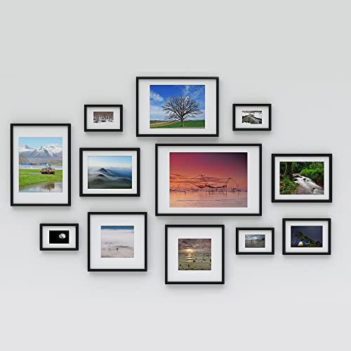 uxcell 9.9" x 9.9" Picture Mat, Core Bevel Cut Frame Mattes for 8" x 8" Photos Pictures Artwork Painting Display, White 5 Pcs