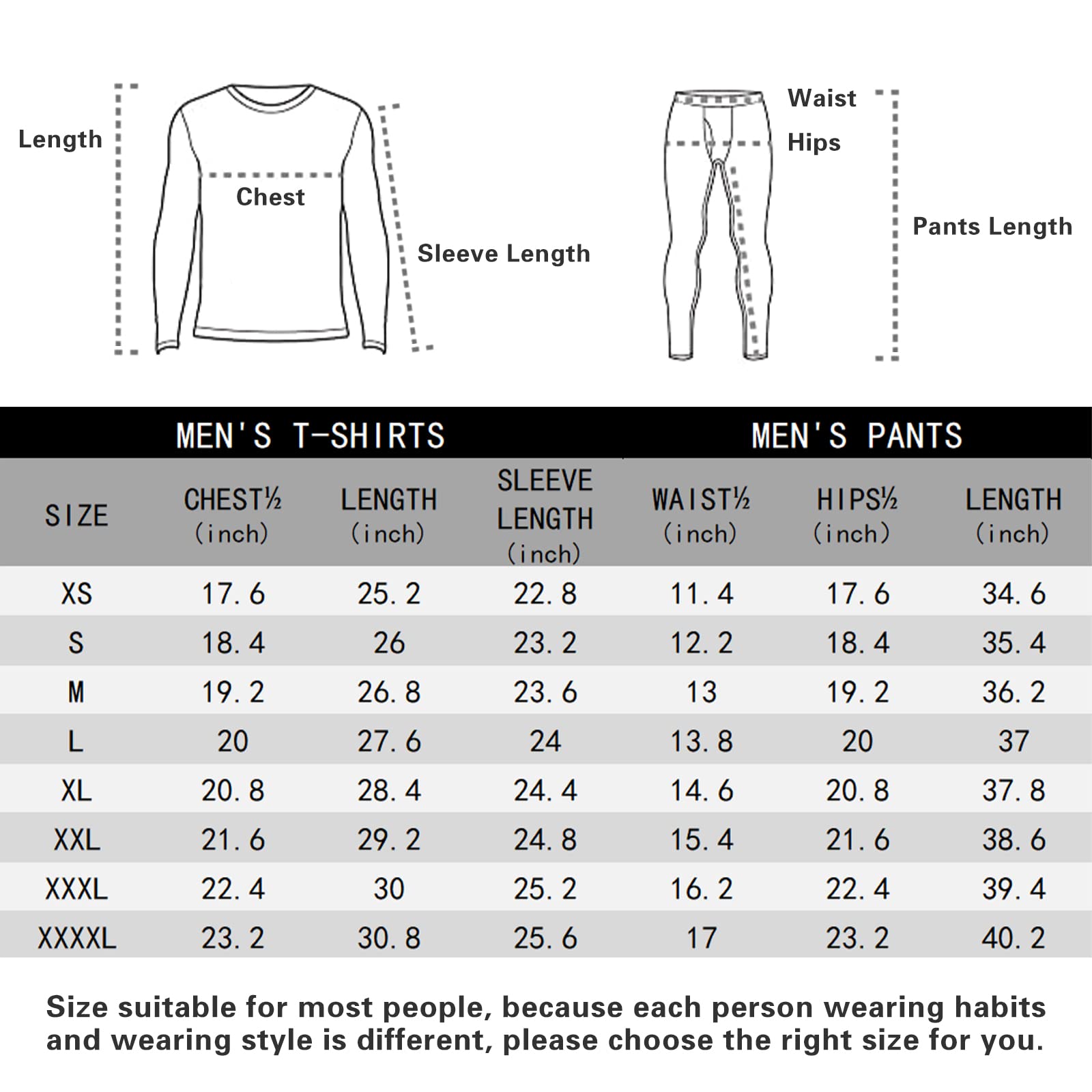 MRIGNT Thermal Underwear for Men Long Johns Set Base Layer Fleece Lined Top Bottom Concrete Grey