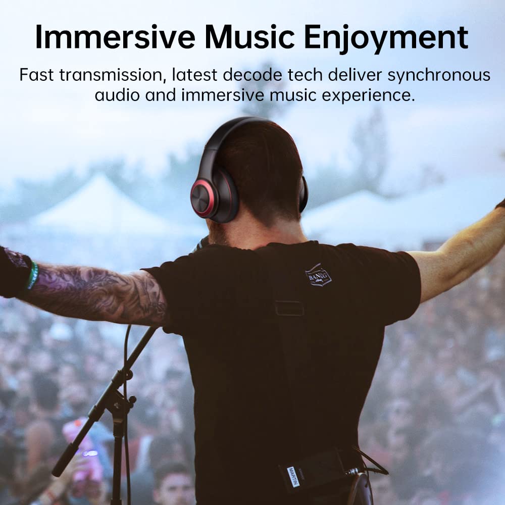 Kofire 2.4GHz Wireless Gaming Headset for PC, PS4, PS5, Nintendo TV, PC, 3.5MM Wired Mode for Xbox, 30 Hours Playtime Bluetooth Headphones w/HD/Mute Mic USB Adapter 38MS Low Latency, Comfy Soft Earpad