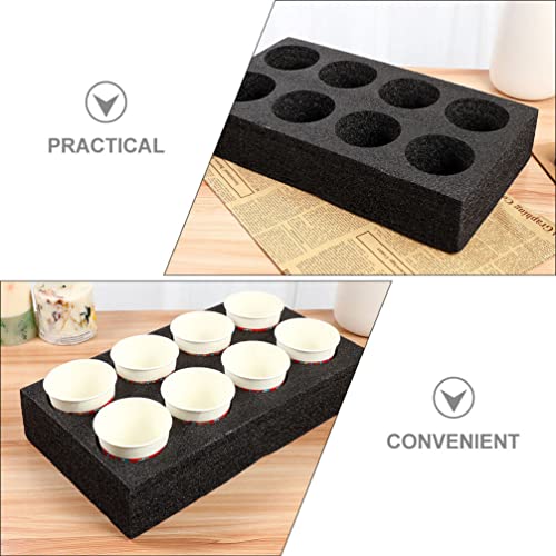 Kichvoe 4pcs Milk Tea Cup Holder Milk Tea Packing Tray Packaging Cold to Go Coffee Accessories Drink Cup Tray Out Espresso Coffee Beer Bottle Drinks Car Beer Can Pearl Cotton re-usable