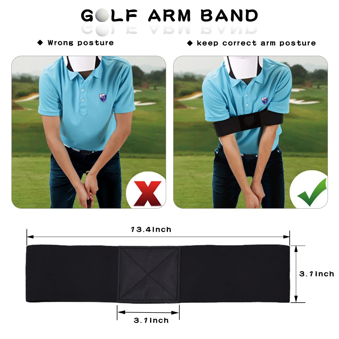 MAZEL Golf Swing Trainer Aid,Golf Warm-up Stick for Strength,Flexibility and Tempo | Golf Swing Trainer Stick for Practice Indoor & Outdoor (40 Inch)