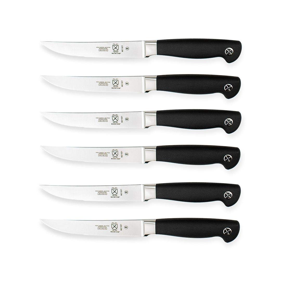 Mercer Culinary Genesis Steak Knife Set | Serrated,High Carbon,5-Inch