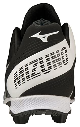 Mizuno Women's Wave Finch Lightrevo Softball Shoe, Black-White, 8