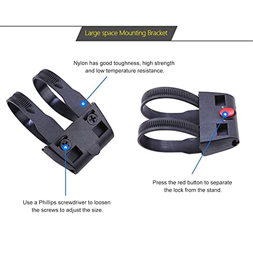 LJJSMG Bicycle U-Lock Cable Lock Set with 2 Copper Keys Anti-Theft Bicycle Lock Set Heavy Duty Steel Security Bicycle Accessories (Color : Yellow)